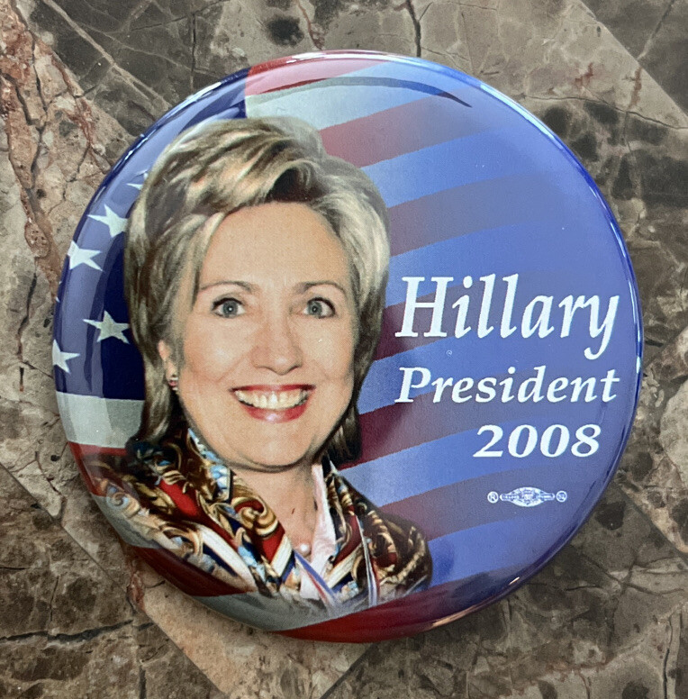 Official 2.25" Hillary Clinton 2008 President Campaign Pin Button | eBay