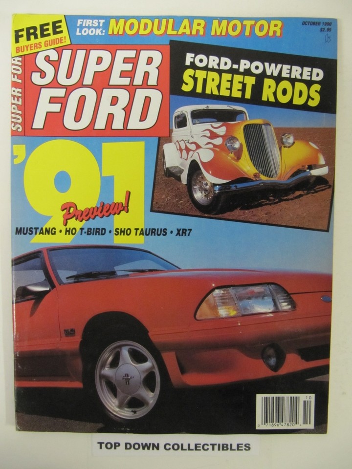 Super Ford Magazine October 1990 Ford Powered Street Rods | eBay