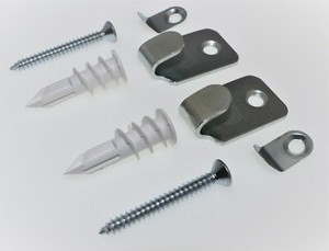 Heavy Duty Safety Picture Frame Mirror Canvas Hooks 15kg + Plasterboard ...