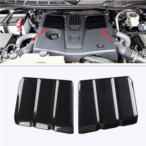 For Toyota Tundra 2022-24 Carbon Fiber Front Engine Hood Panel Decor ...