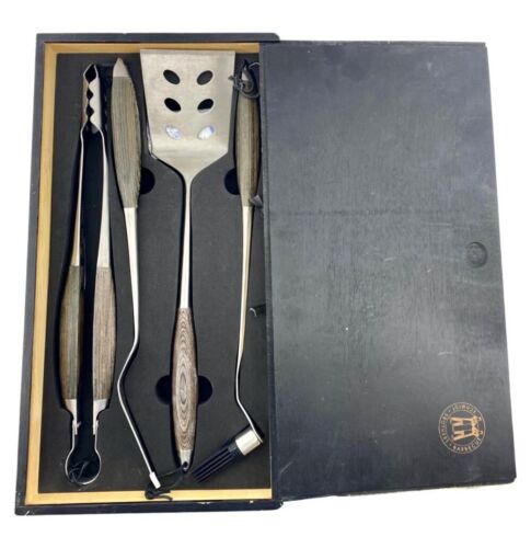 4pc Schmidt Brothers Barbecue Grill Grilling Bbq Set With Case ...