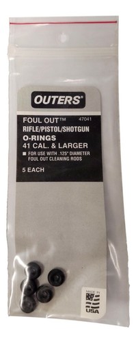 Outers Foul Out 47041 O-Rings 41 Cal & Larger - For .125" dia Cleaning ...