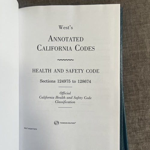 West Annotated California Codes, Health and Safety, 41 H Pt. 1, 2 and 3 ...