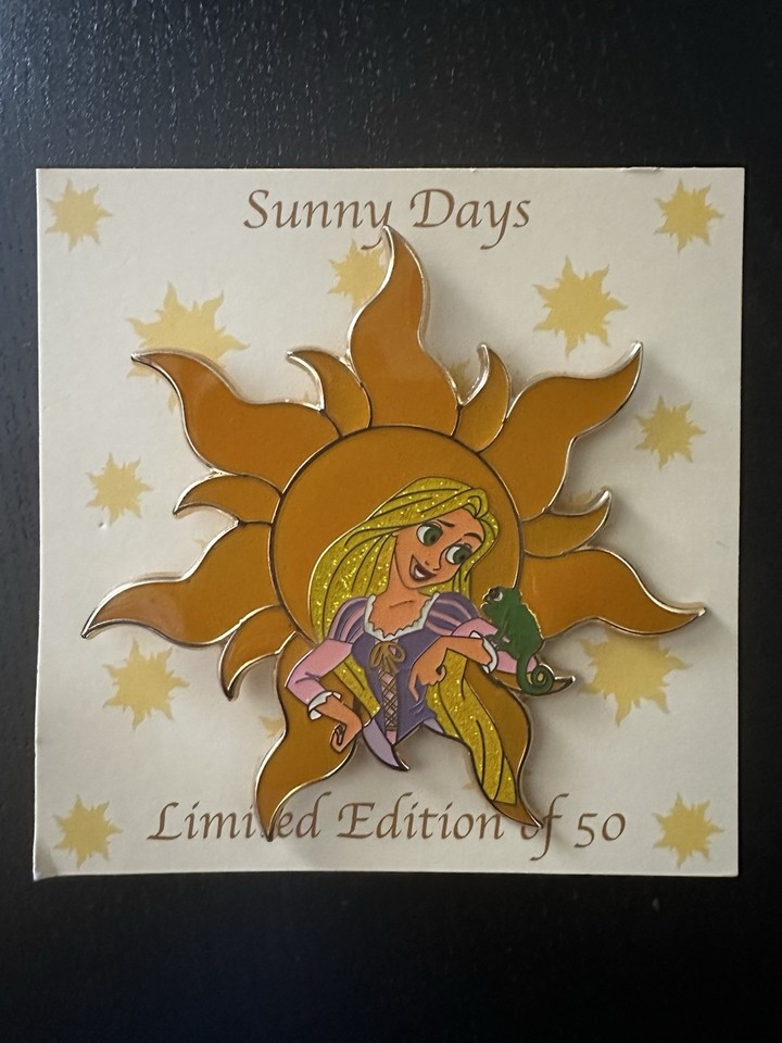 Disney’s Tangled Rapunzel Pin Sunny Days Fantasy Pin Pascal Sun LE 50 ...