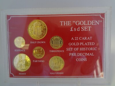 Royal Mint Golden Set of pre-decimal coins Great Britain | eBay