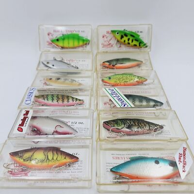 Vtg Bill Lewis Lures Rat-L-Trap 1/2 Oz Lipless Crankbait Tough Colors ...