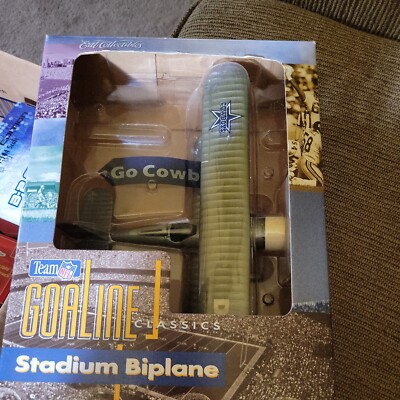 NEW *1996 Ertl GoaLine Classics NFL Dallas Go Cowboys Stadium BiPlane ...