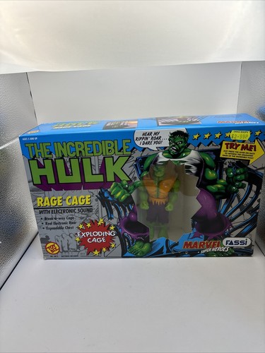 The Incredible Hulk ""Rage Cage"" 1991 Marvel Toy Biz Original ...