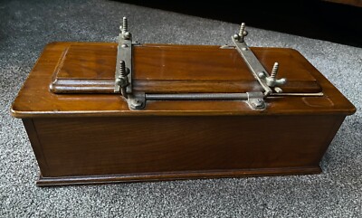 ANTIQUE TIE PRESS & STORAGE BOX COMBO - UNIQUE PIECE - MAHOGANY | eBay