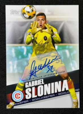 Gabriel Slonina 2022 Topps MLS Soccer Autograph Signed Chicago Fire | eBay