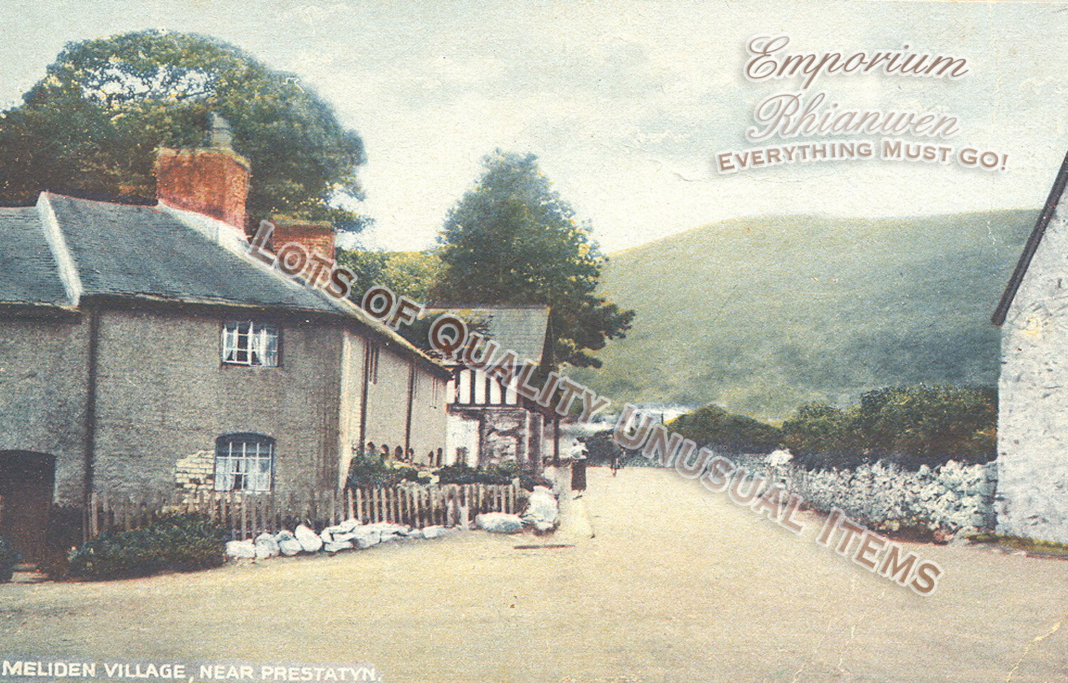 3 OLD PHOTOS Meliden Tai Cochion Meliden Village Miners Arms School Pre ...