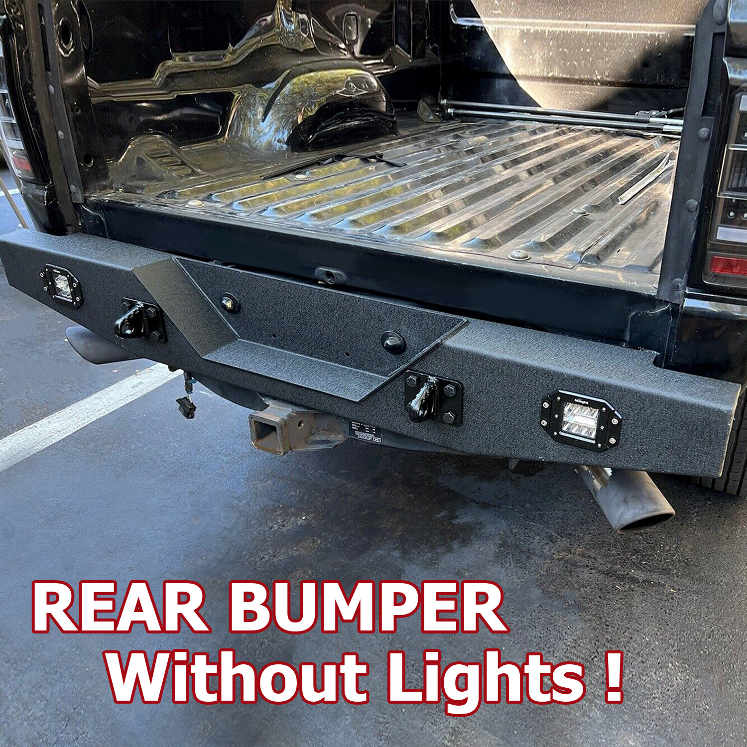 For 1993 1999-2001 2011 Ford Ranger Rear Step Bumper Black Fleetside ...