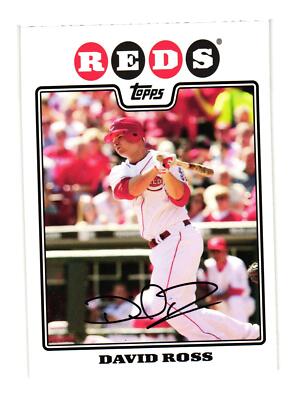 2008 Topps #154 David Ross Cincinnati Reds | eBay