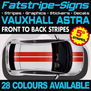 to fit VAUXHALL ASTRA STRIPES GRAPHICS STICKERS DECALS VXR MK3 MK4 MK5 ...