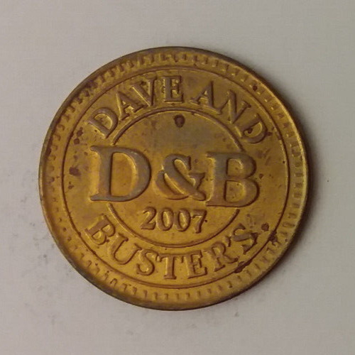 Dave & Busters 2007 Arcade Game Token 24mm | eBay