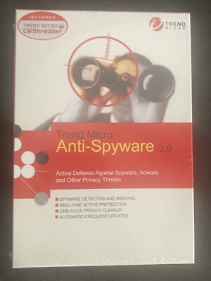 Trend Micro Anti-Spyware 3.0 Software CD ROM Windows XP/Windows 2000 ...
