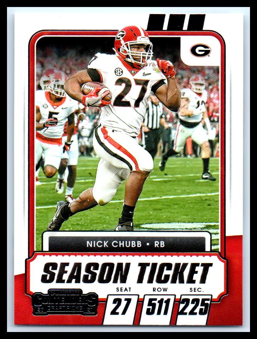 2021 Panini Contenders Draft Picks #52 Nick Chubb MT-NRMT Football Card ...