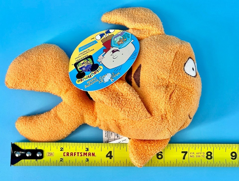 DISNEY STORE Playhouse Stanley DENNIS the Fish Plush 8" Orange NEW NTW ...