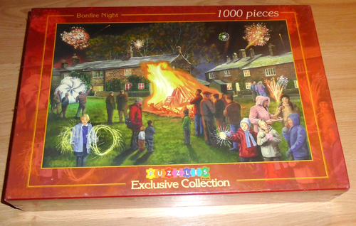 PUZZLES PLUS 1000 PIECE JIGSAW PUZZLE BONFIRE NIGHT FIREWORKS TREVOR ...