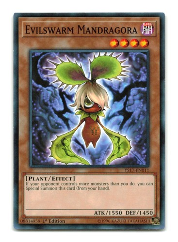 Evilswarm Mandragora - YS17-EN011 1st Edition - YuGiOh-LP | eBay