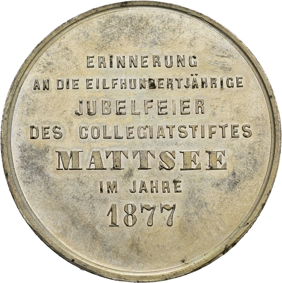 Künker: Österreich Franz Joseph I, Ag-Medaille 1877 auf 1100 Jahre ...