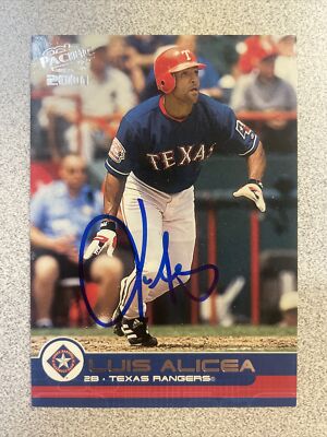 2001 Pacific Luis Alicea Autographed Card #420 Texas Rangers A-215 | eBay