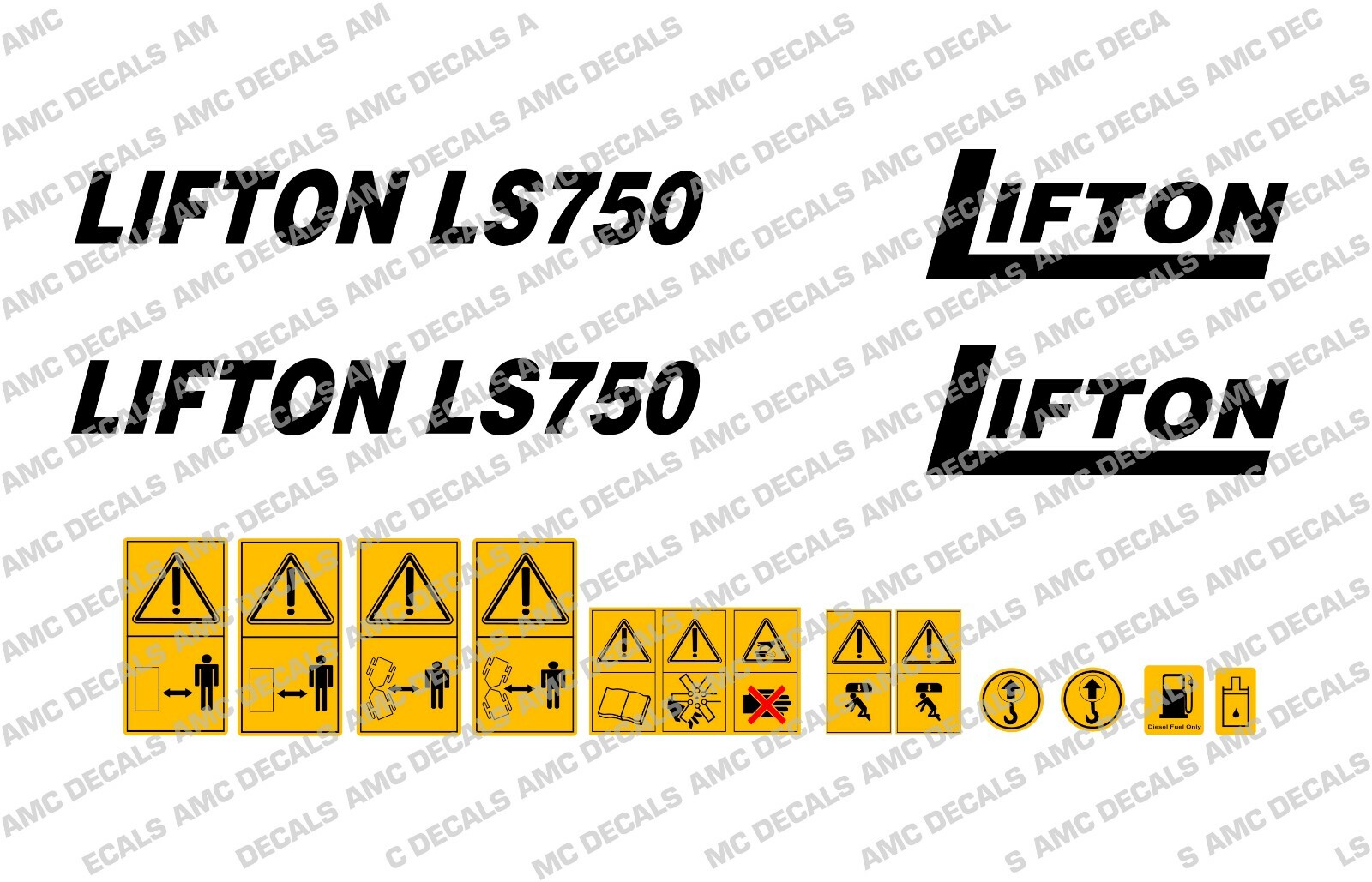 LIFTON LS750 DUMPER DECAL STICKER SET | eBay