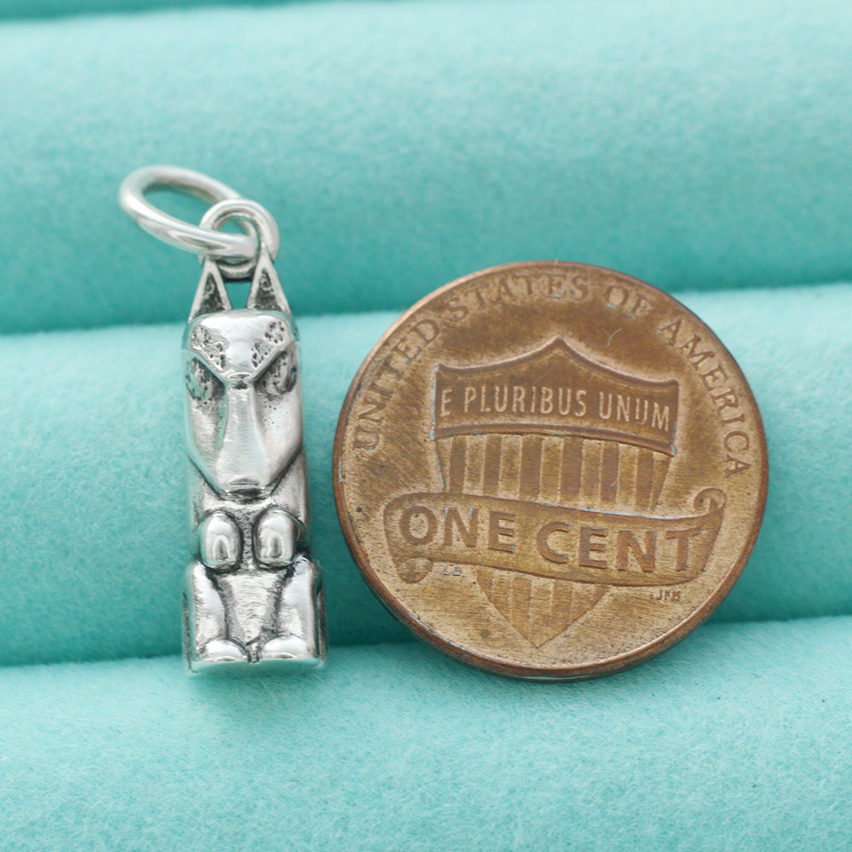 925 Sterling Silver Native American Wolf Totem Pole Charm Pendant For ...