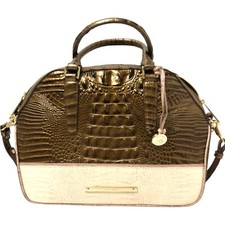 Brahmin Hudson Satchel Linen Tri-color Leather L31 518 00326 for sale ...