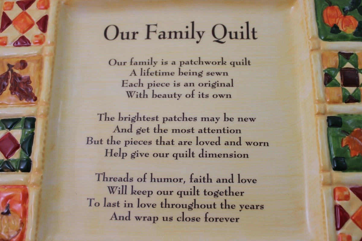 Family Plate Poem