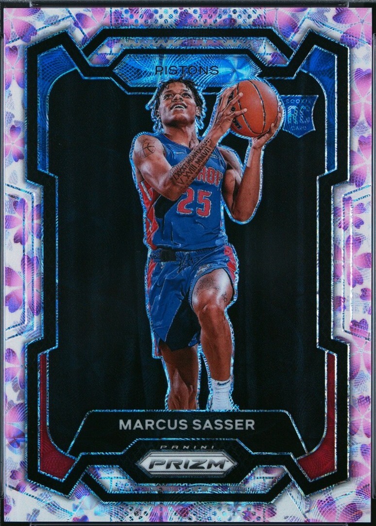 2023-24 Panini Prizm - Marcus Sasser #174 Choice Cherry Blossom Prizm ...