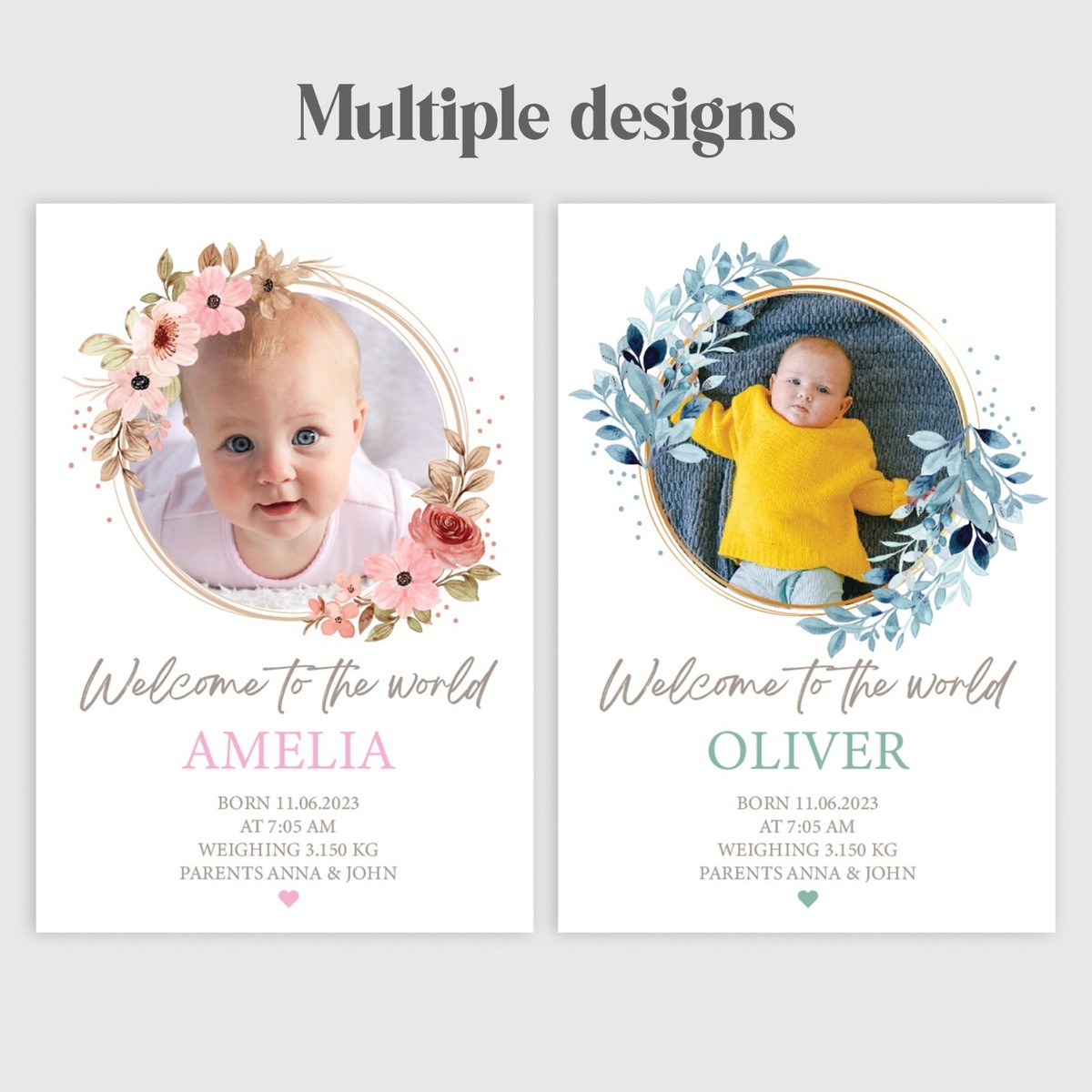 Birth Announcement Signs