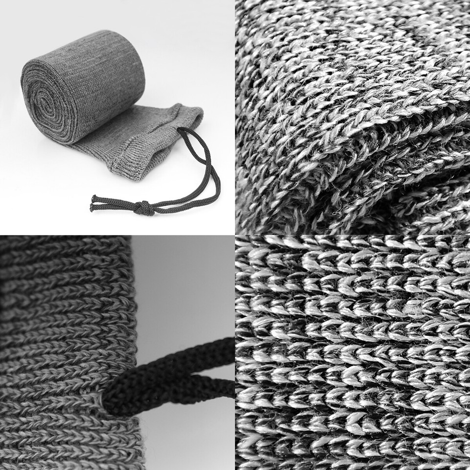 Gray 6 Pack Shotgun / Rifle Socks Hunting Gun Sleeve Silicone Treated ...