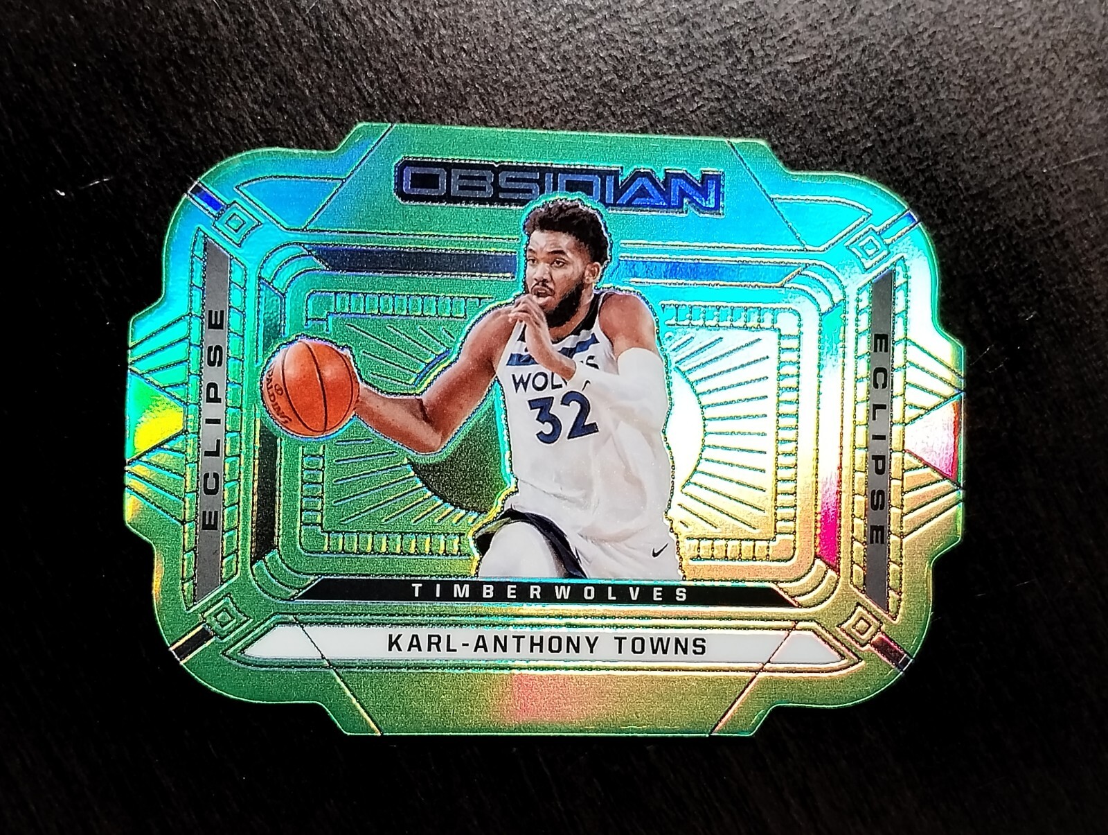 Karl-Anthony Towns Minnesota Timberwolves 2020-21 Obsidian Eclipse #19 ...