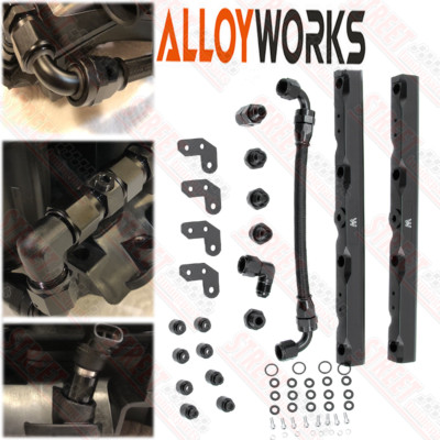 fits GM Chevy Truck Manifold 6.2L L92 L99 NBSS LS3 Square Port 8AN Fuel ...
