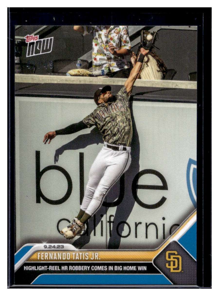 2023 Topps Now #913 Fernando Tatis Jr. Blue Parallel Card #d /49 | eBay