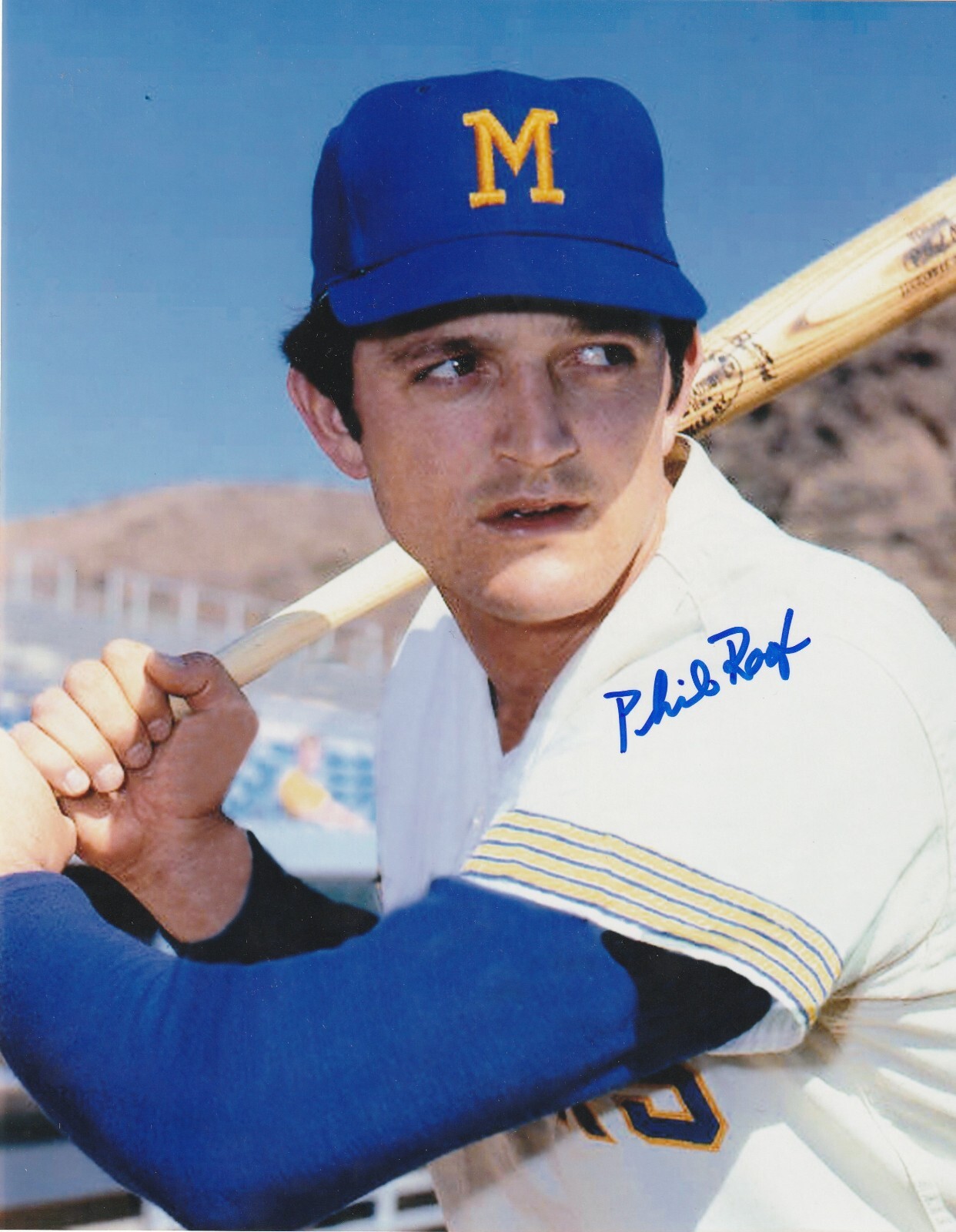 PHIL ROOF MILWAUKEE BREWERS ACTION SIGNED 8x10 | eBay