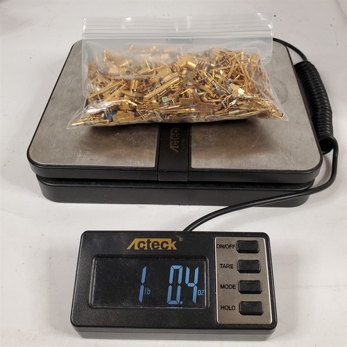 1+ LB (453+ Grams) Gold plated Pins Connectors... 60-80s Scrap Gold ...