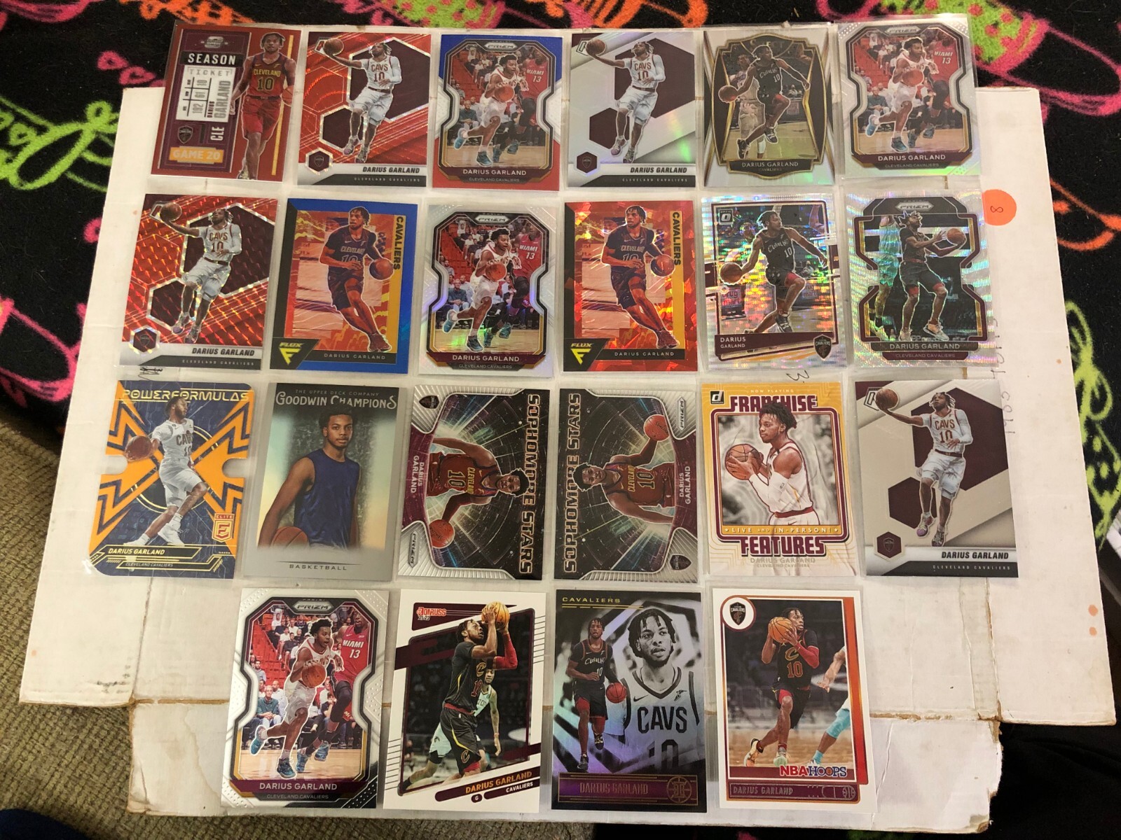 DARIUS GARLAND PARALLEL INSERT PREMIUM CARD LOT Colors Cavs Vanderbilt ...