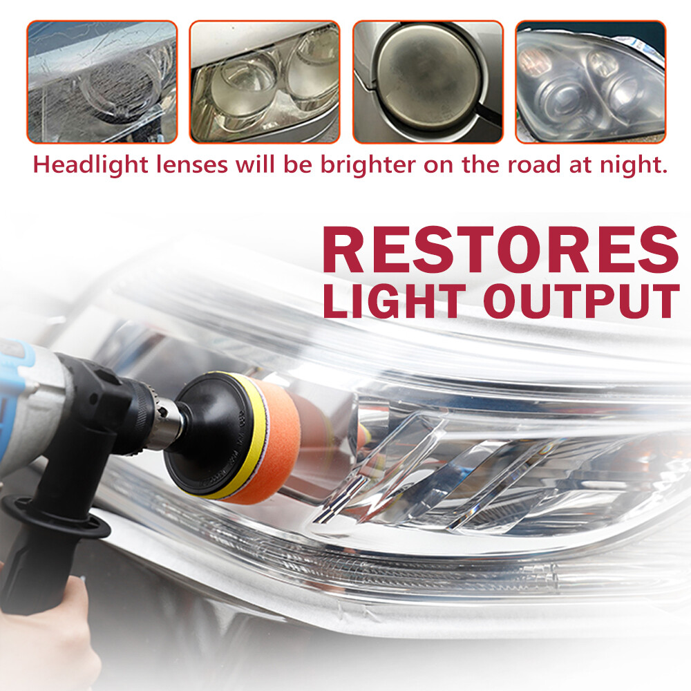 Headlight Restoration Kit Car Lens Lamp Cleaner Sanding Repair Tools ...
