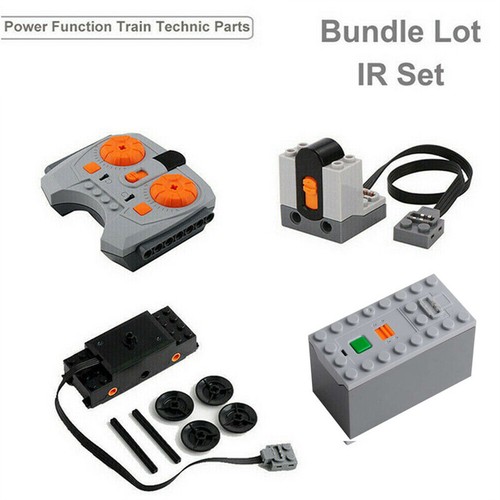 4pcs For Lego Set Power Function Battery Box Train Motor IR Receiver ...