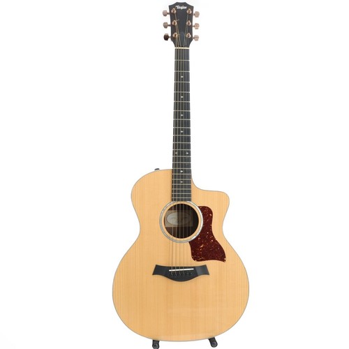 TAYLOR GUITARS 214CE DLX WITH GRAND AUDITORIUM DELUXE HARDSHELL CASE 6 ...