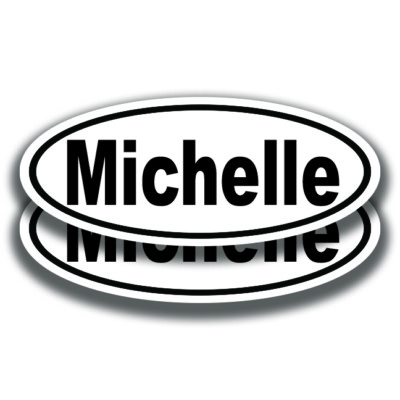MICHELLE NAME DECALs 2 Stickers Bogo Car Truck Bumper Window | eBay