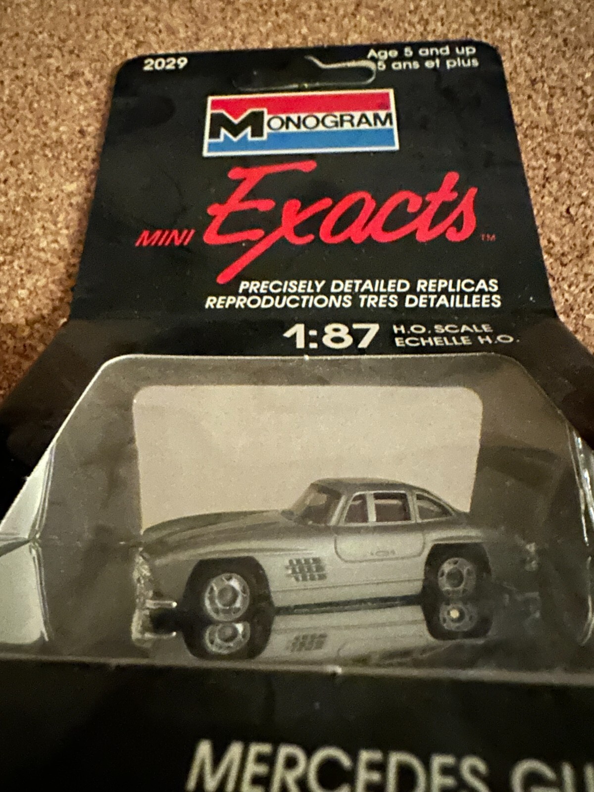 Monogram Mini Exacts Mercedes Gullwing Silver 1:87 New Free Shipping | eBay