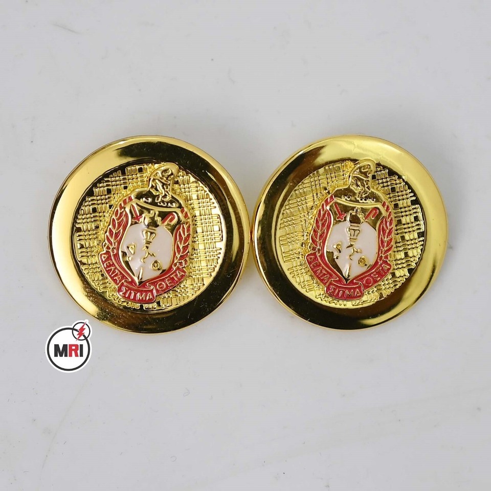 Delta Sigma Theta Sorority Custom Buttons for blazers in Gold color 8 ...