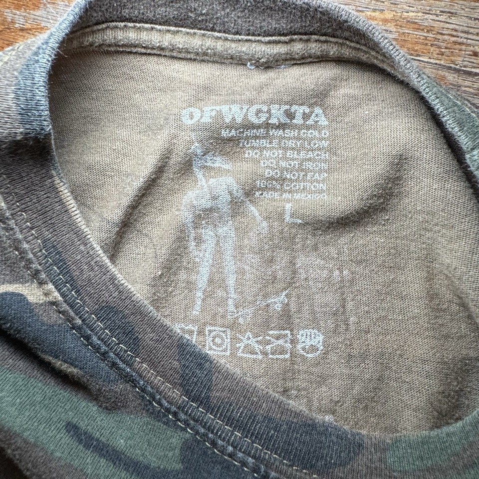 OFWGKTA MellowHype 64 Camo Green T shirt Large | eBay