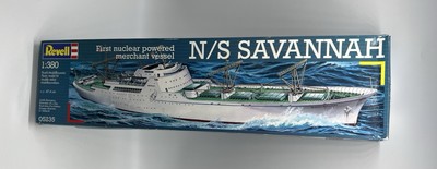 Revell N/S Savannah World’s 1st Nuclear Powered Cargo Ship Boat Model ...