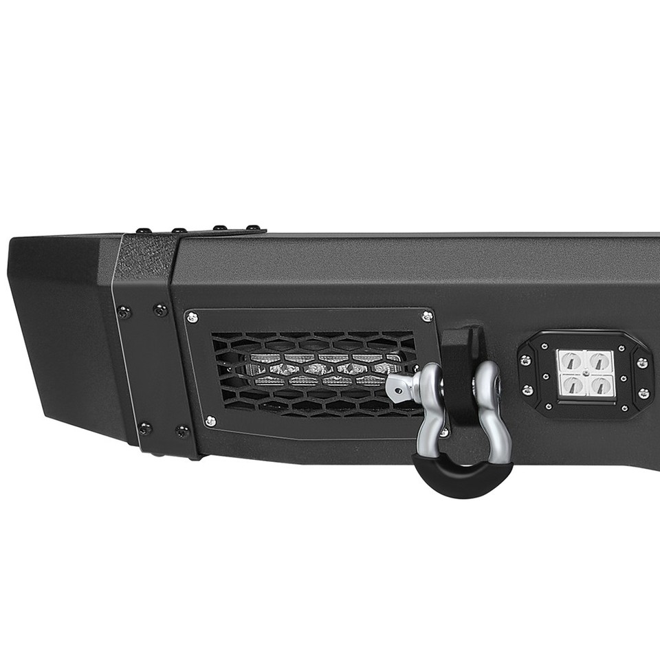 For 2009-2014 Ford F150 SVT Raptor Rear Bumper w/ Winch Seat+Led Lights ...