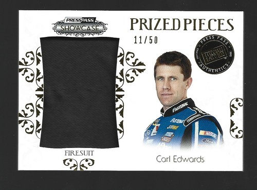 2012 Press Pass Showcase - Prized Pieces Memorabilia Carl Edwards #PP ...