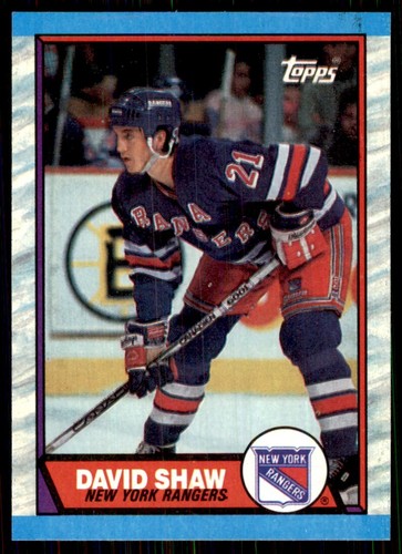 1989-90 TOPPS DAVID SHAW NEW YORK RANGERS #39 | eBay
